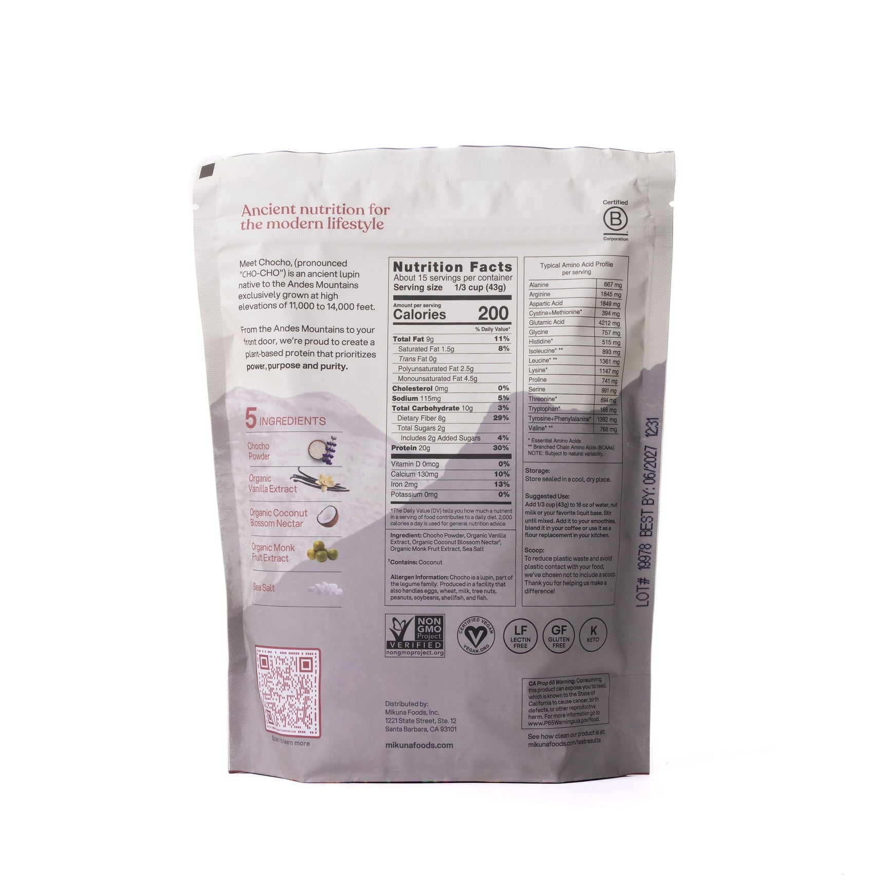 Chocho Plant Protein by MIKUNA